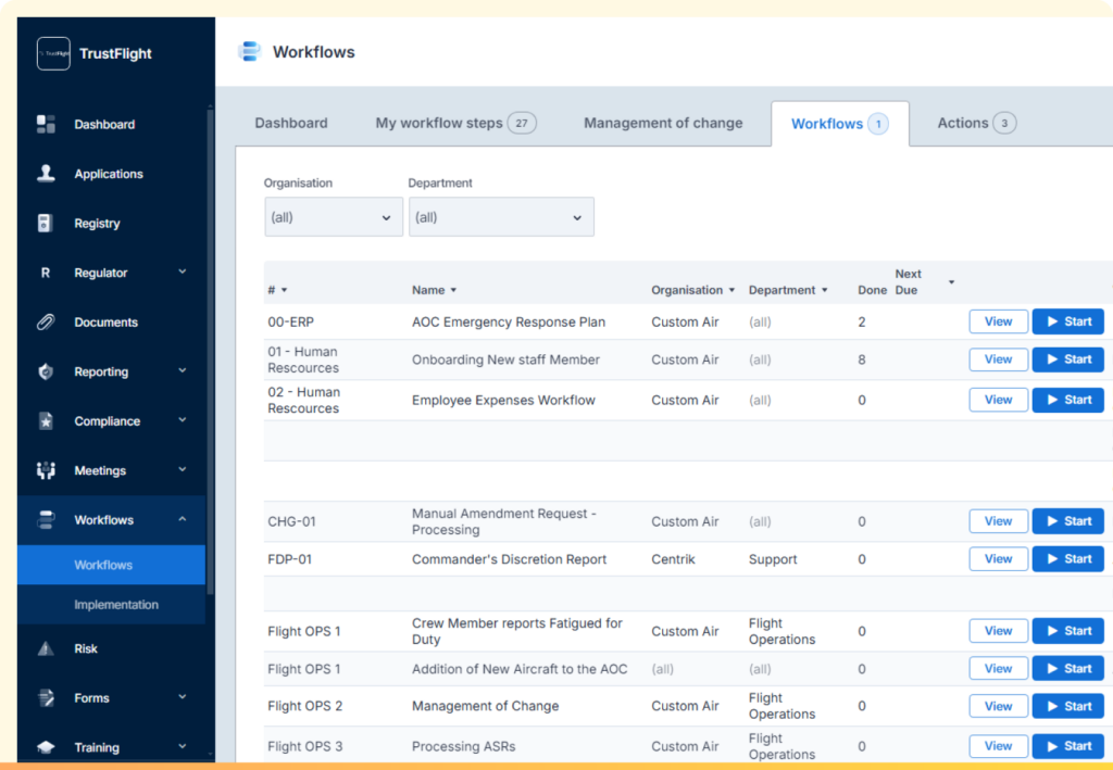 Centrik 5 Quality & Safety Management System for Aviation | TrustFlight