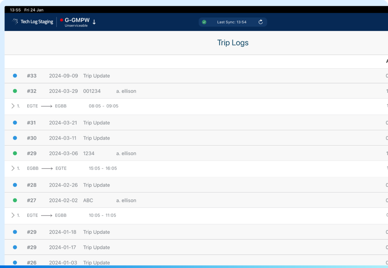 Tech Log | TrustFlight